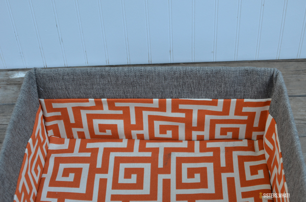 DIY Fabric Covered Cardboard Boxes - Sisters, What!