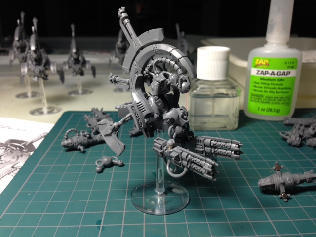 Necron Army Work in Progress pics: Tomb Blade Conversion and Magnetization