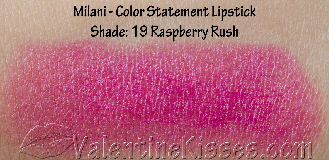 Valentine Kisses: Milani Color Statement Lipstick for Plums & Berries - swatches, pics, review