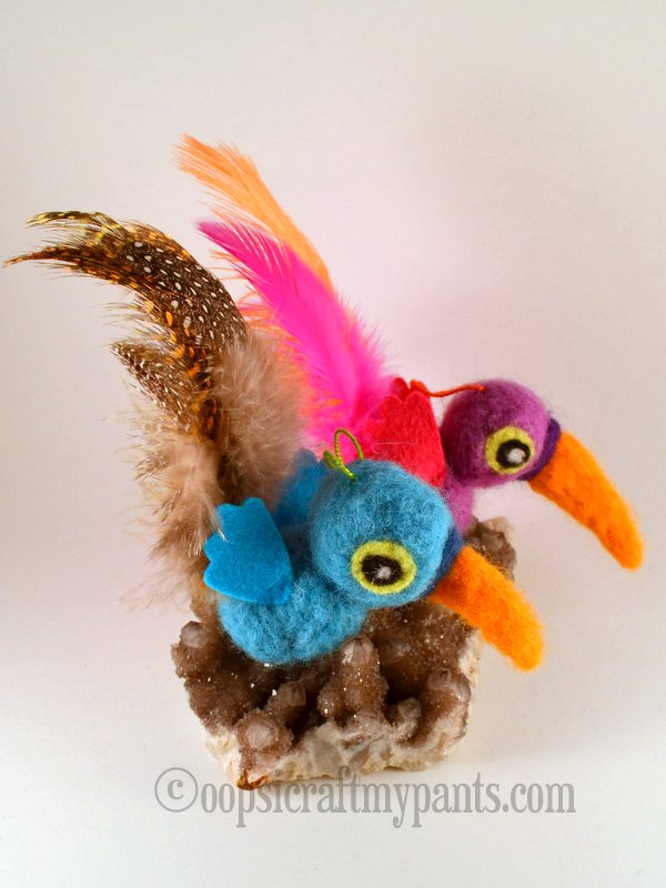 Oops, I Craft My Pants: Slumpity Slump... And some old felted birds