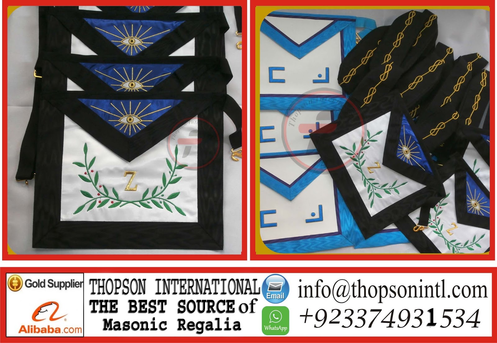 Thopson International : Masonic French Rite 14th Degree apron