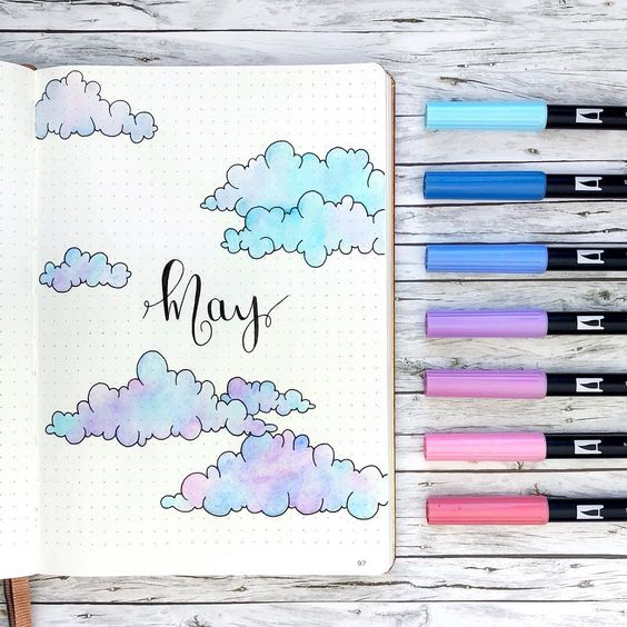 BULLET JOURNAL: 10 Capas de Maio para você se inspirar - BLOG ALINE RIBEIRO