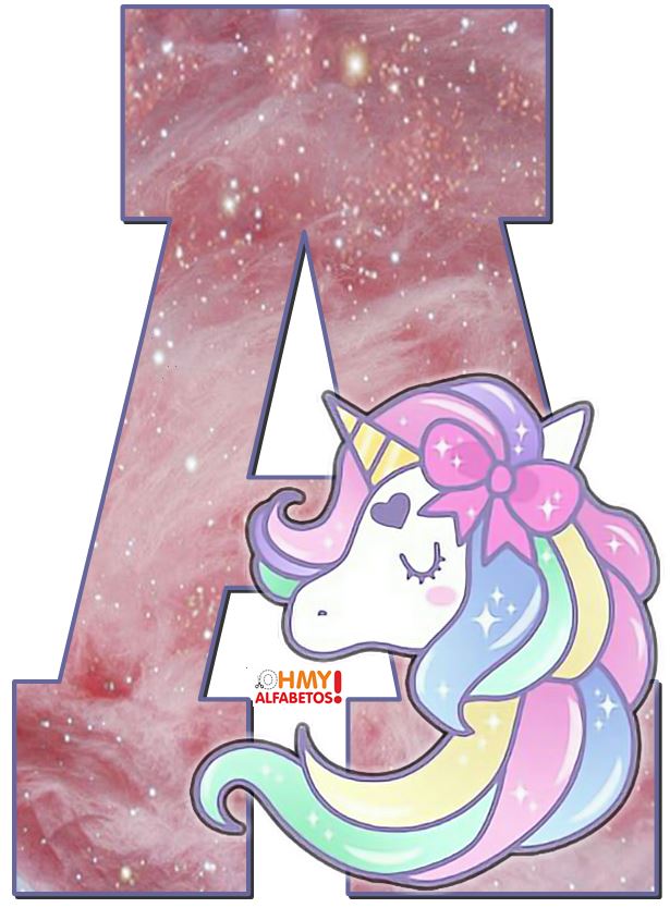 Abecedario Sueños de Unicornio. Unicorn Dreams Abc. - Oh my Alfabetos!