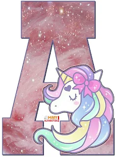 Abecedario Sueños de Unicornio. Unicorn Dreams Abc. - Oh my Alfabetos!