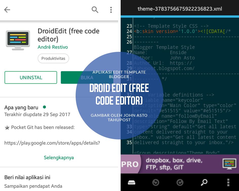 5 Rekomendasi Aplikasi Editor HTML Android Ringan Untuk Edit Template ...
