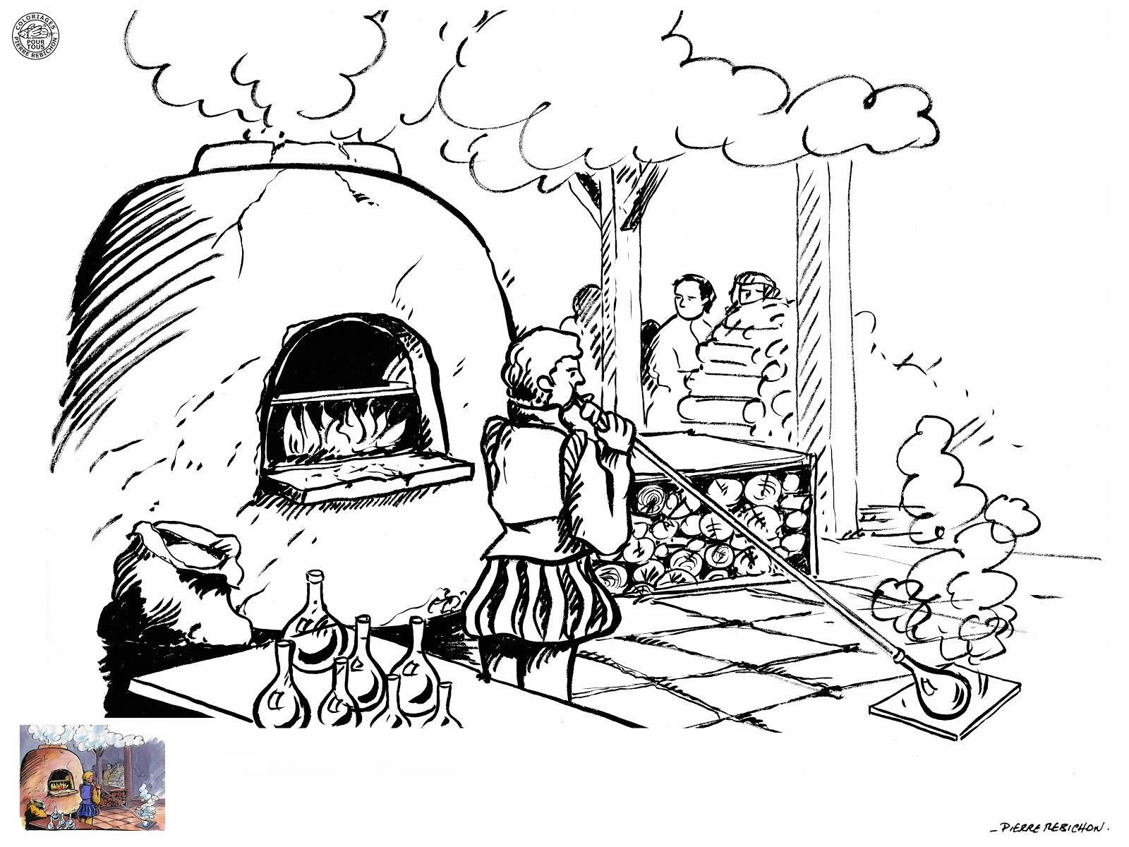 COLORIAGES POUR TOUS: L'HISTOIRE À COLORIER