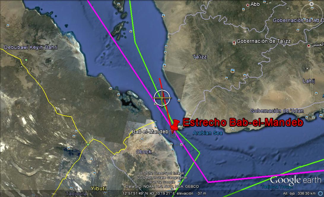 DEMOSTENES: Estrecho de Bab-el-Mandeb- 35 nm al norte