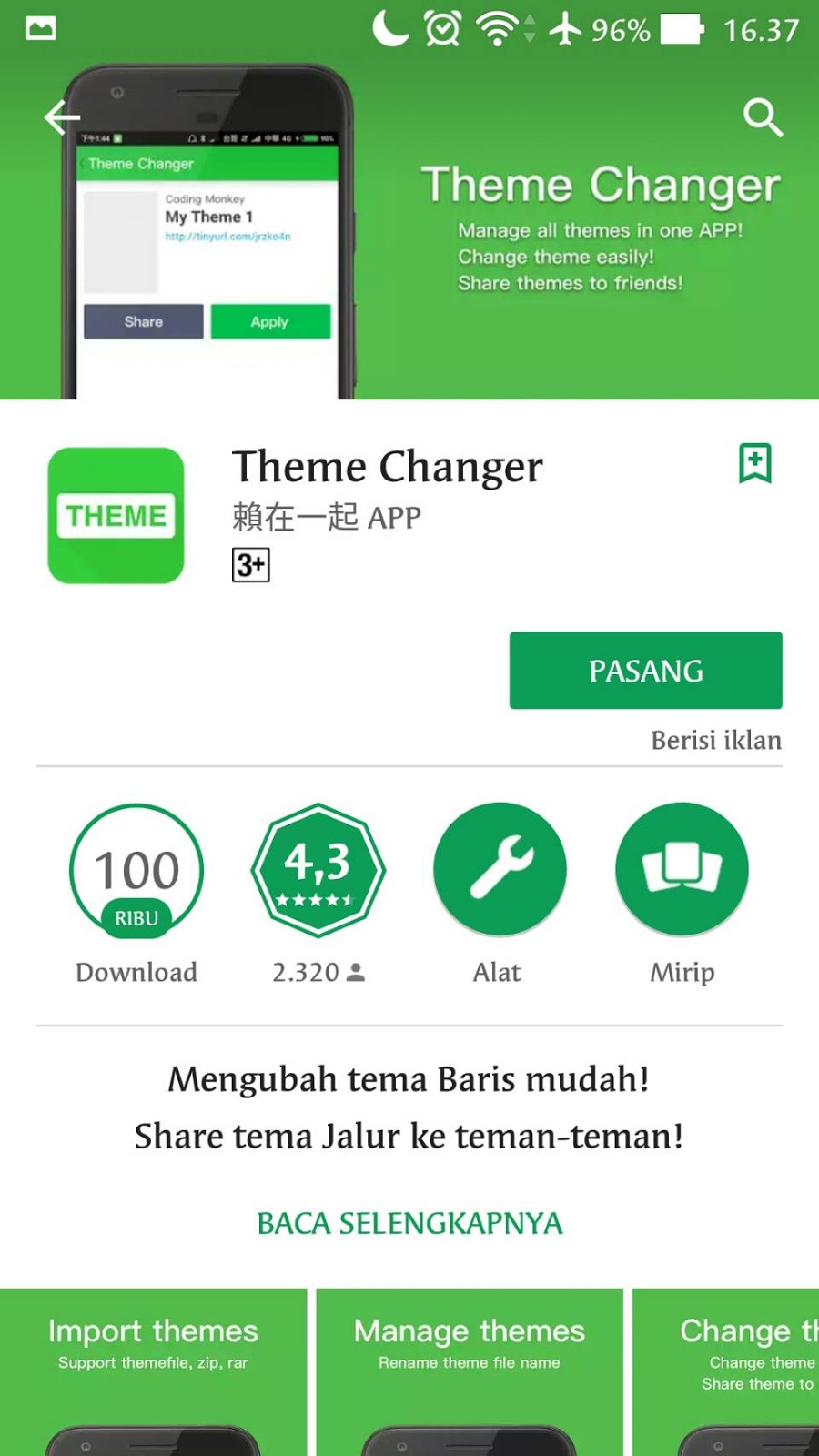 Welcome: Cara Menggunakan Tema Line Dengan Mudah Dan Gratis (Versi Android)