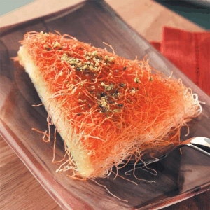 Kunafa Nabulsiah Bil-Kishta Recipe | Arabic Food Recipes