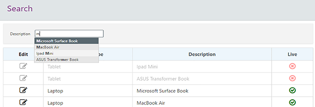 Abacasys: Building an Apex 5 Search Screen