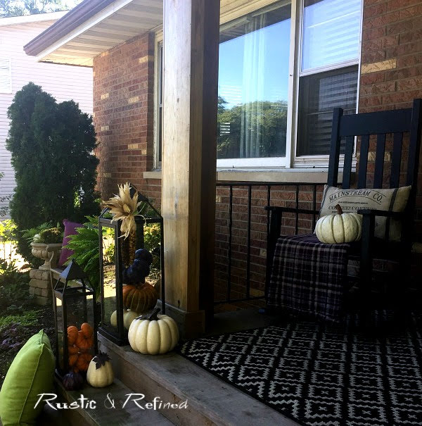 Decorating a Cozy Front Porch for Fall | Rustic & Refined