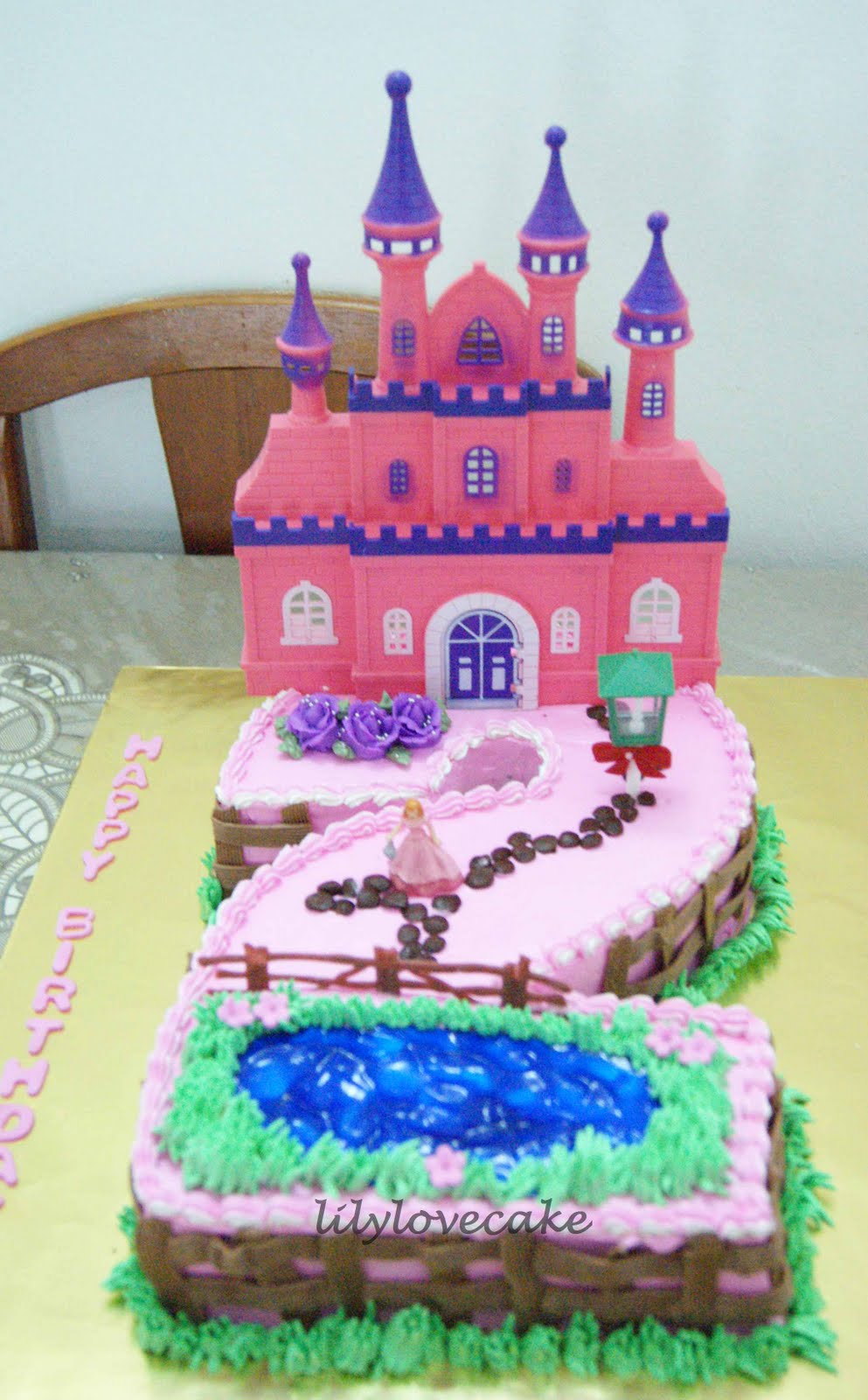 Kek Nombor 2 Tema Princess :~Lily Love Cake