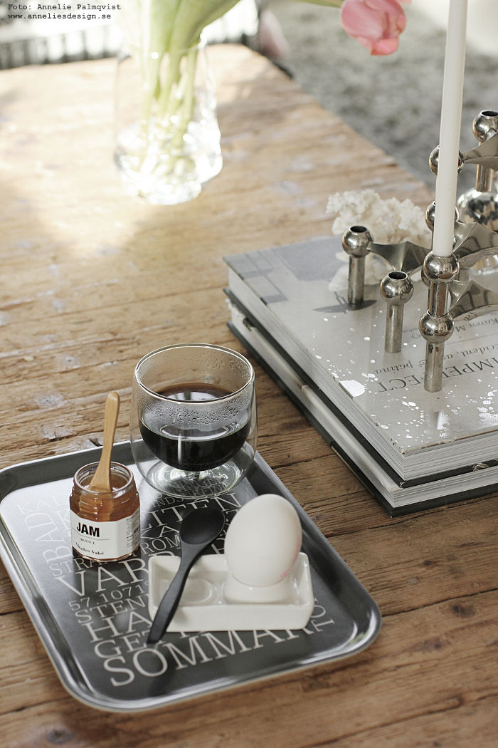 svart, vitt & rött: Frukost