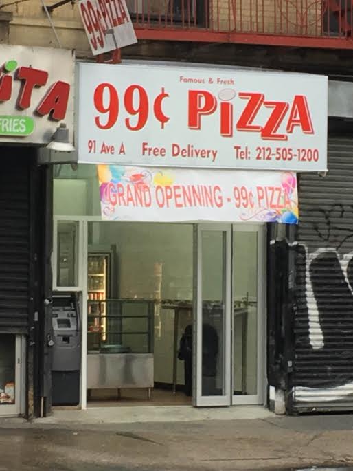 EV Grieve: 99¢ Pizza now serving 99¢ pizza on Avenue A