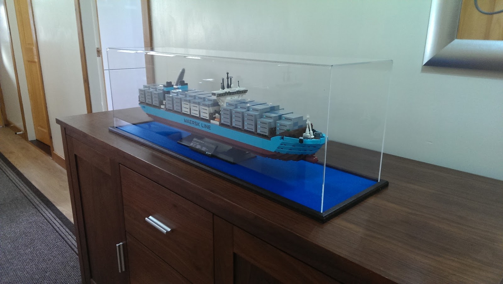 Acrylic Display Cases - The Blog: Lego Maersk Container Ship Display Case