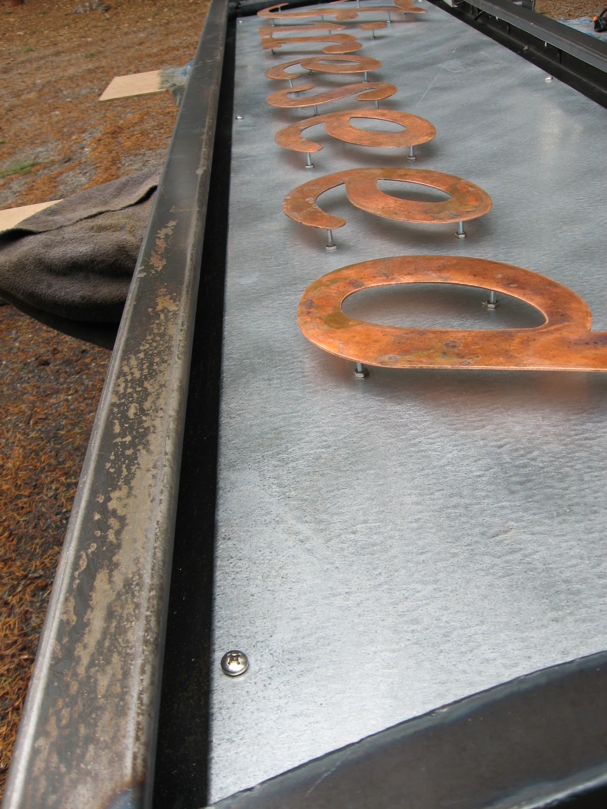 HEAVY METAL WORKS: Metal Entry Sign - Fire Seed Catering and Event Gardens