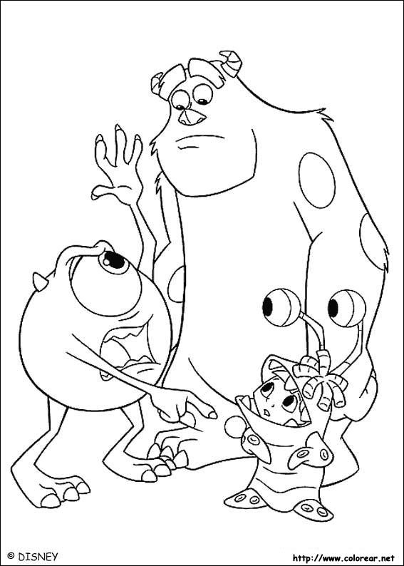 Disney Pixars Monstruos S.A.: Pinta y colorea 4