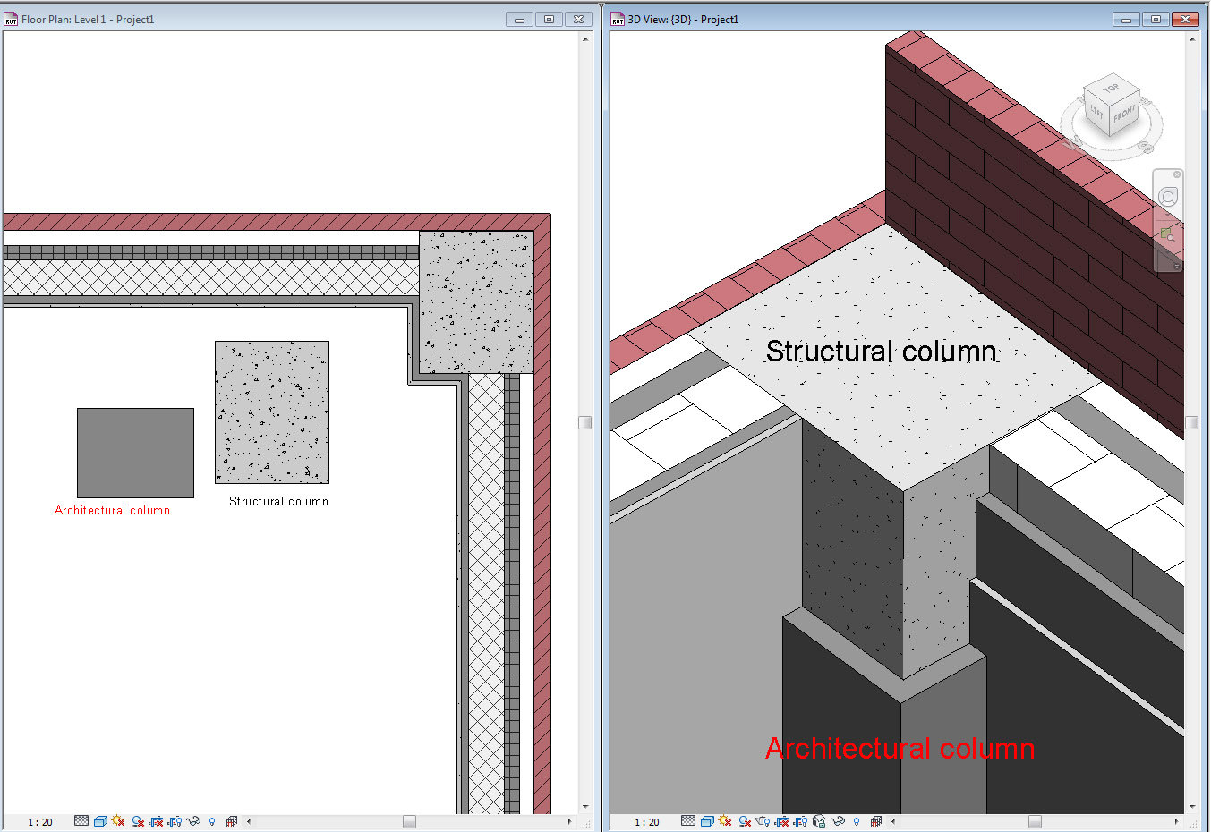 Revit3dsmax: Σοβάδες στο Revit (wall, beam, column finish)