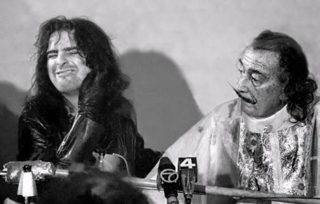 When Alice Cooper Met Salvador Dali in New York City, 1973 ~ Vintage ...