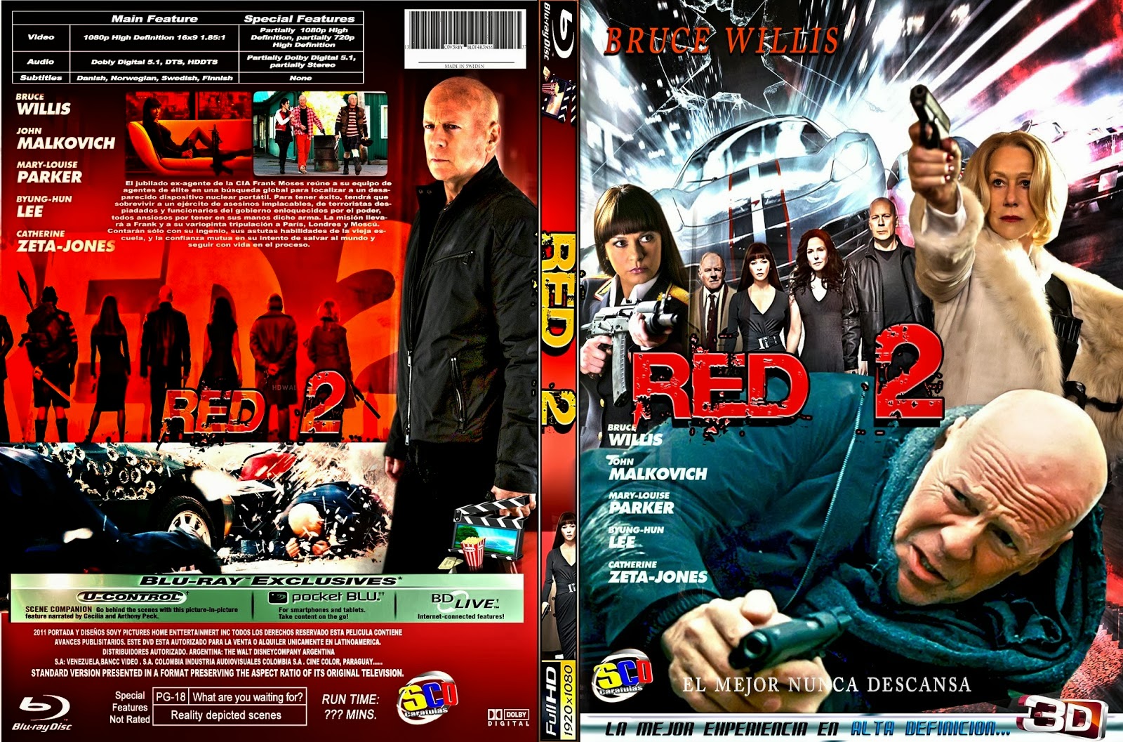 Cover: Red 2 dvd