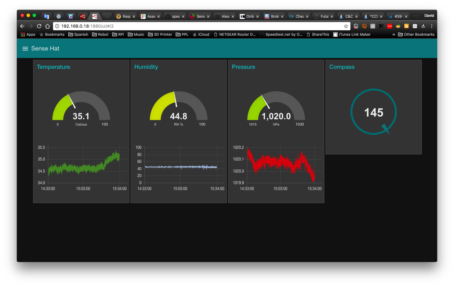 Reefwing Robotics: Node Red Dashboard for Raspberry Pi