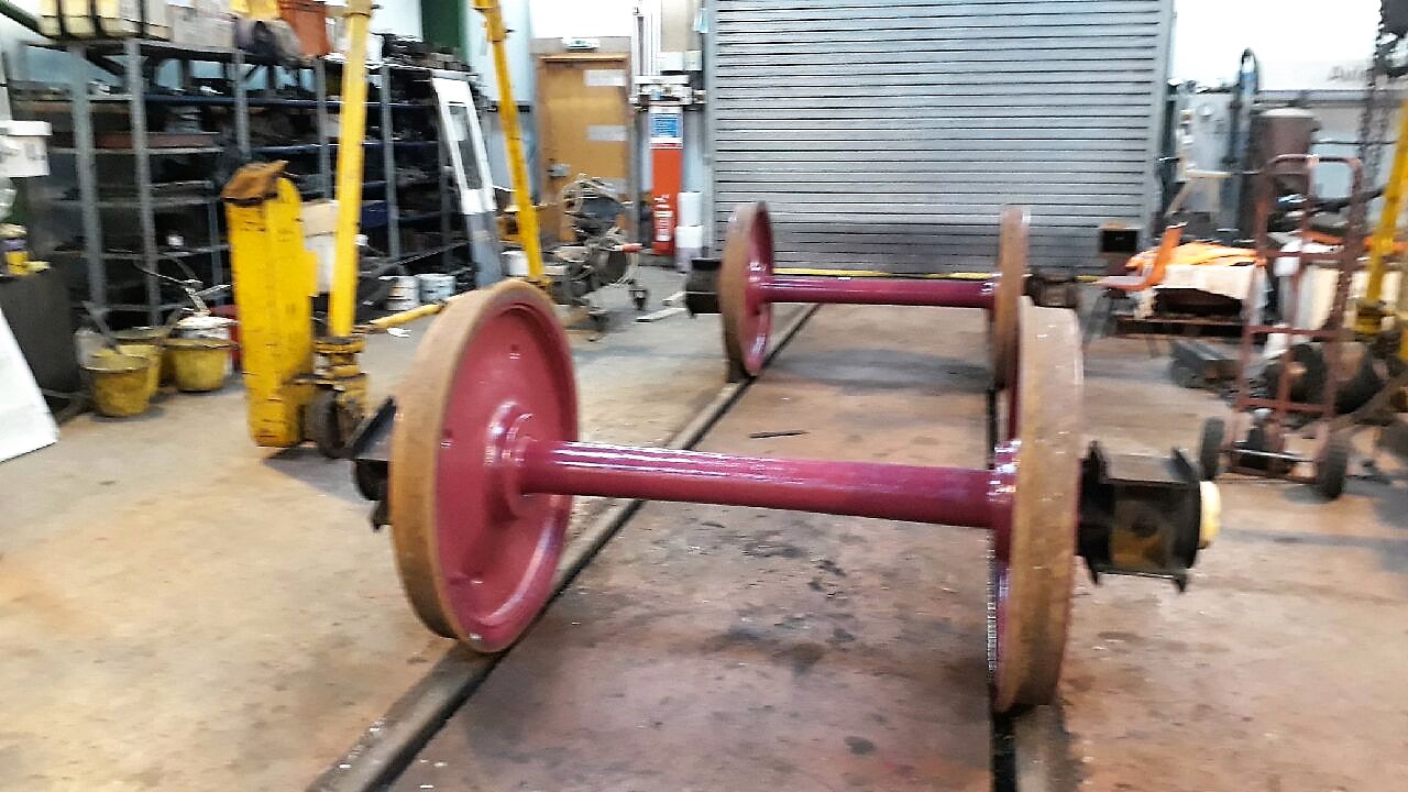 Restoring coaches at Aviemore: Commonwealth bogies