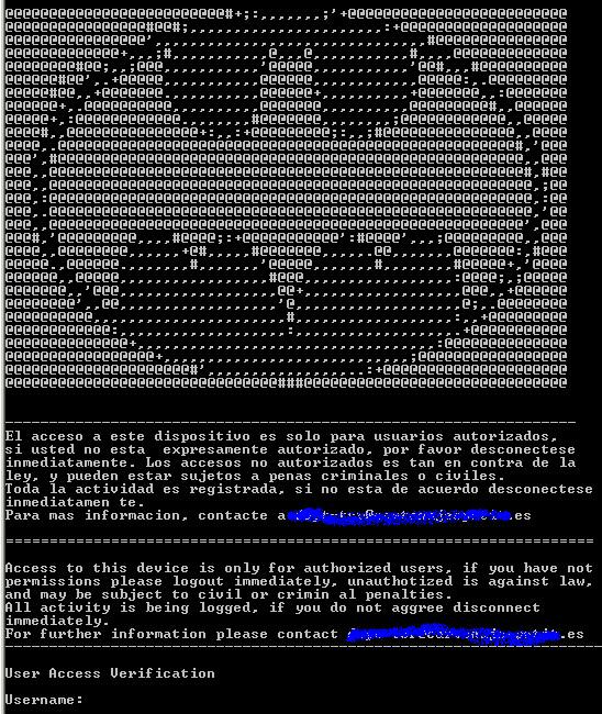 Gonsystem: Mensaje de entrada en un Switch Cisco. Banner