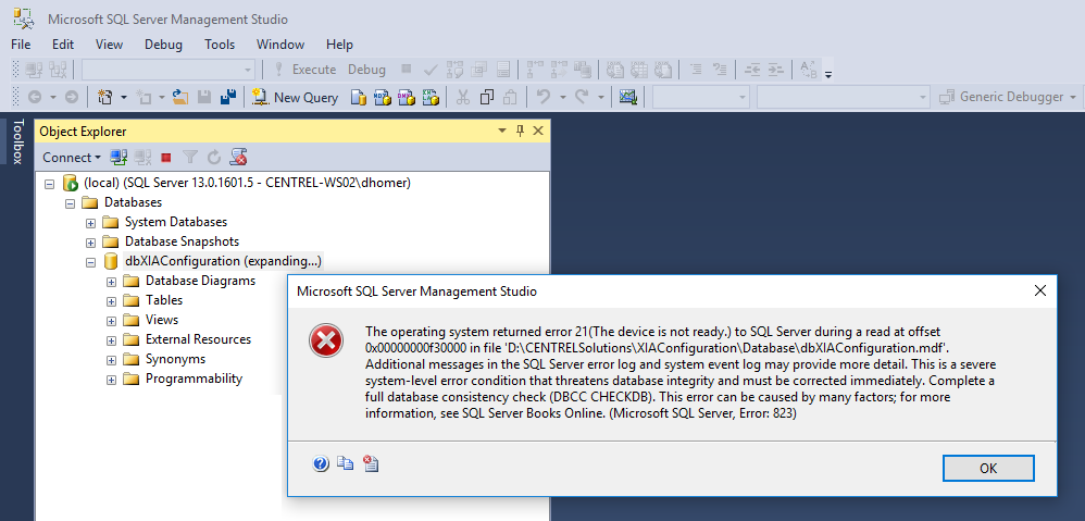 Using SQL Server with BitLocker - The operating system returned error ...