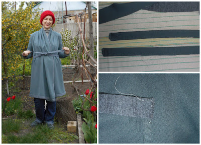 Witty, Pretty & Handy: One Unfastened Jacket for Two Grey Hues