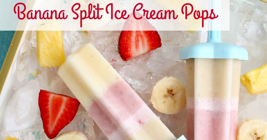 Frugal Foodie Mama: Banana Split Ice Cream Pops