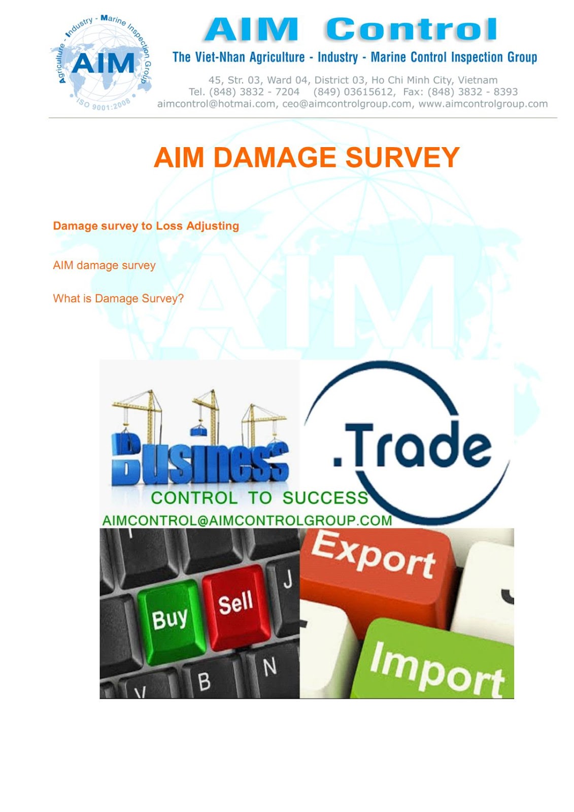 DAMAGE SURVEY: DAMAGE SURVEY