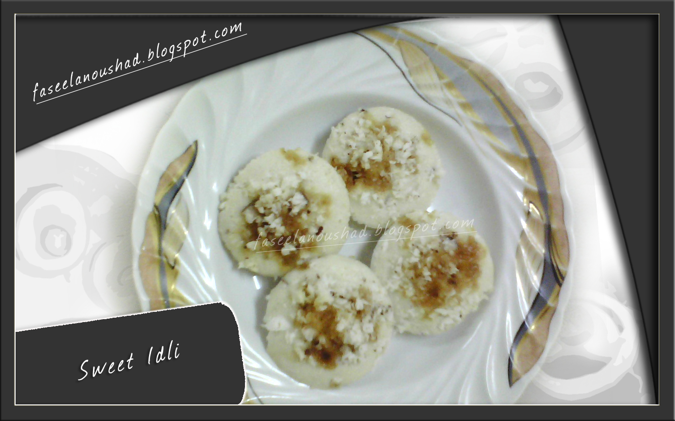 GOOD FOOD ENDS WITH GOOD TALK: Sweet Idli