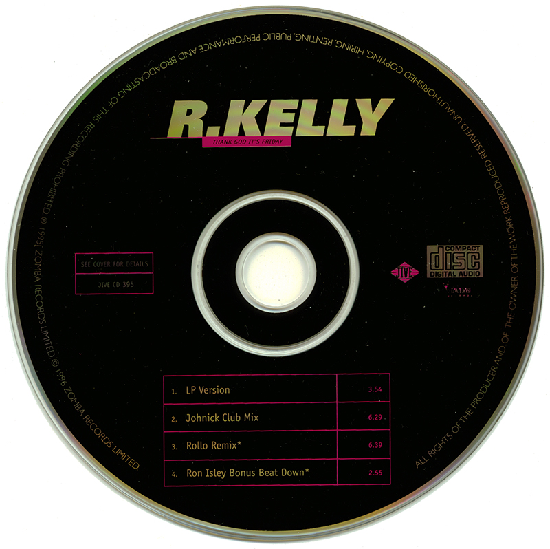 Promo Import Retail Cd Singles And Albums R Kelly Thank God Its