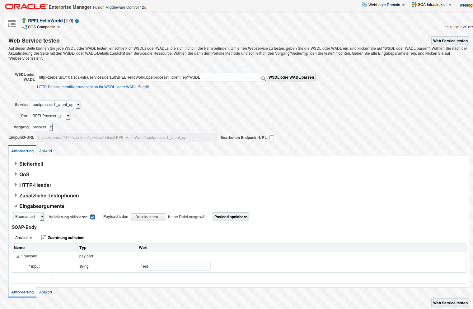 Run Like Hell Oracle Soa Suite 12c Running Bpel Processes With Jdevelopers Built In Weblogic