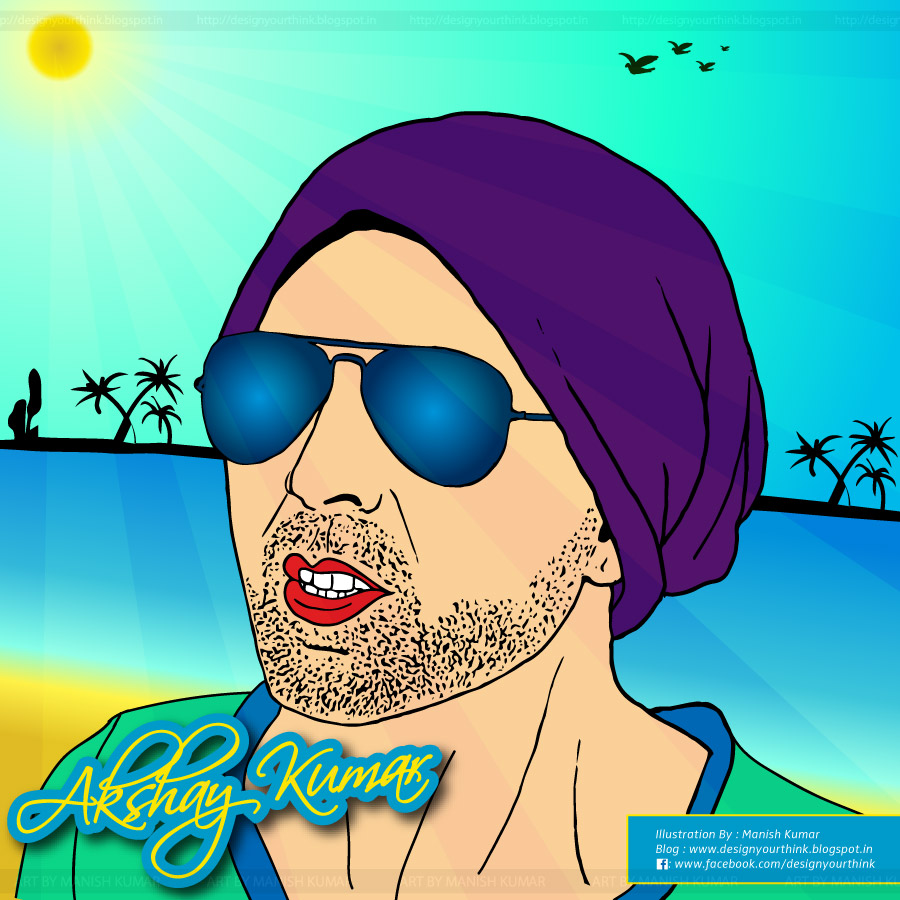 Akshay Kumar Illustration - Vector Art