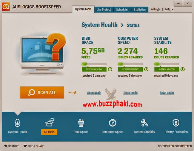 Buzzphaki Image: AusLogics BoostSpeed 6.5.0.0 DC 14.02.2014 keygen