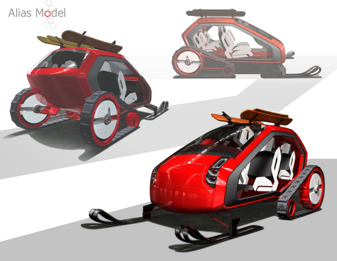 Past, Present & Future Work: Burton Small Snow Car