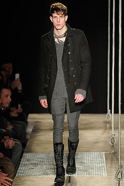 d1 Model Management: Aaron Vernon for John Varvatos Milan AW 13/14
