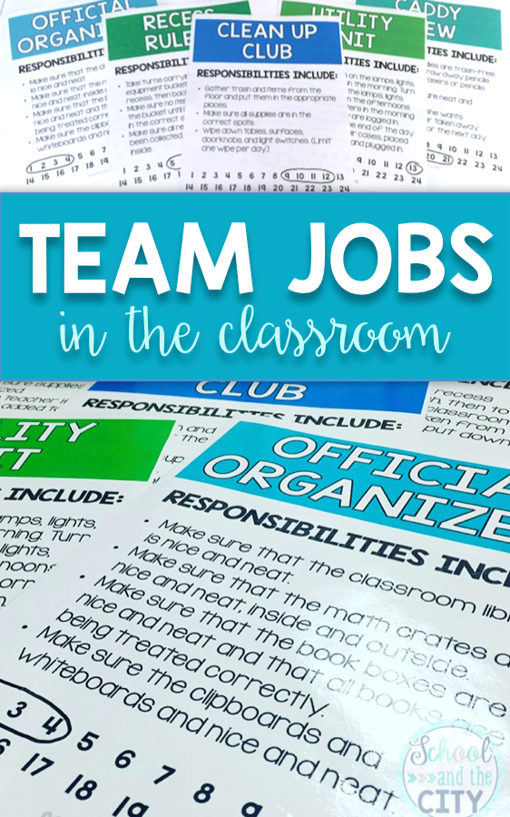 Team Jobs in the Classroom - School and the City