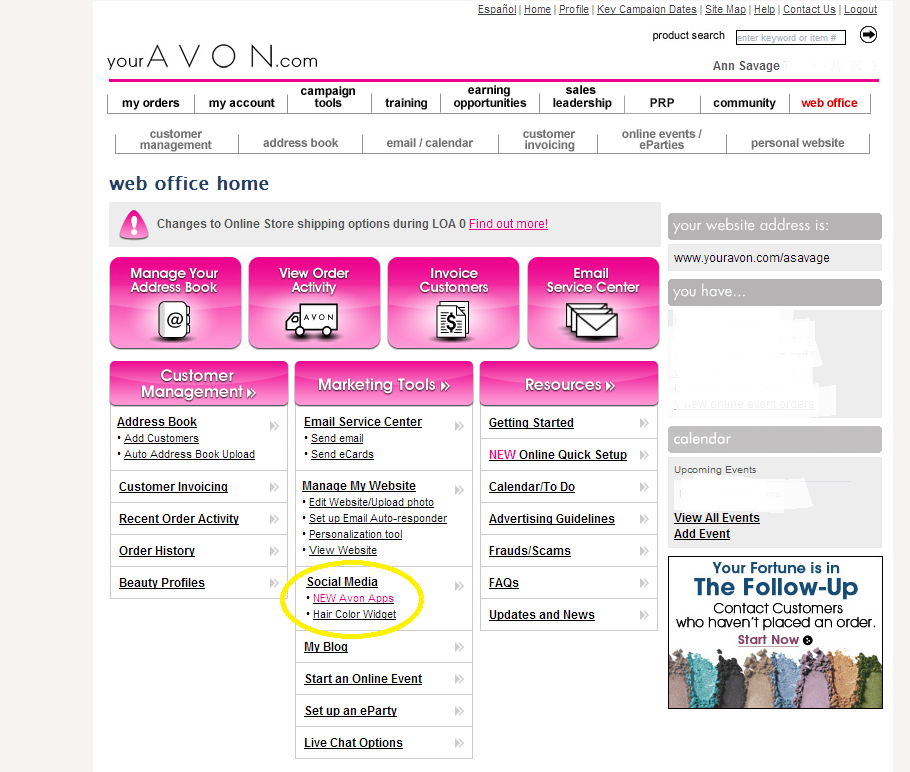 Avon-a-going-on
