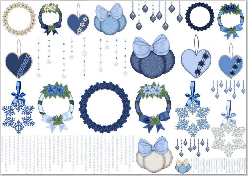 Imágenes de Adornos de Navidad en Azul. Hecho.Hecho - Ideas y material ...