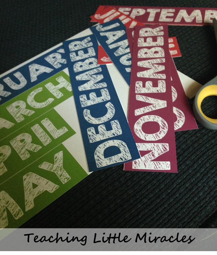 Teaching Little Miracles: Project Command Center - DIY Chalkboard Calendar