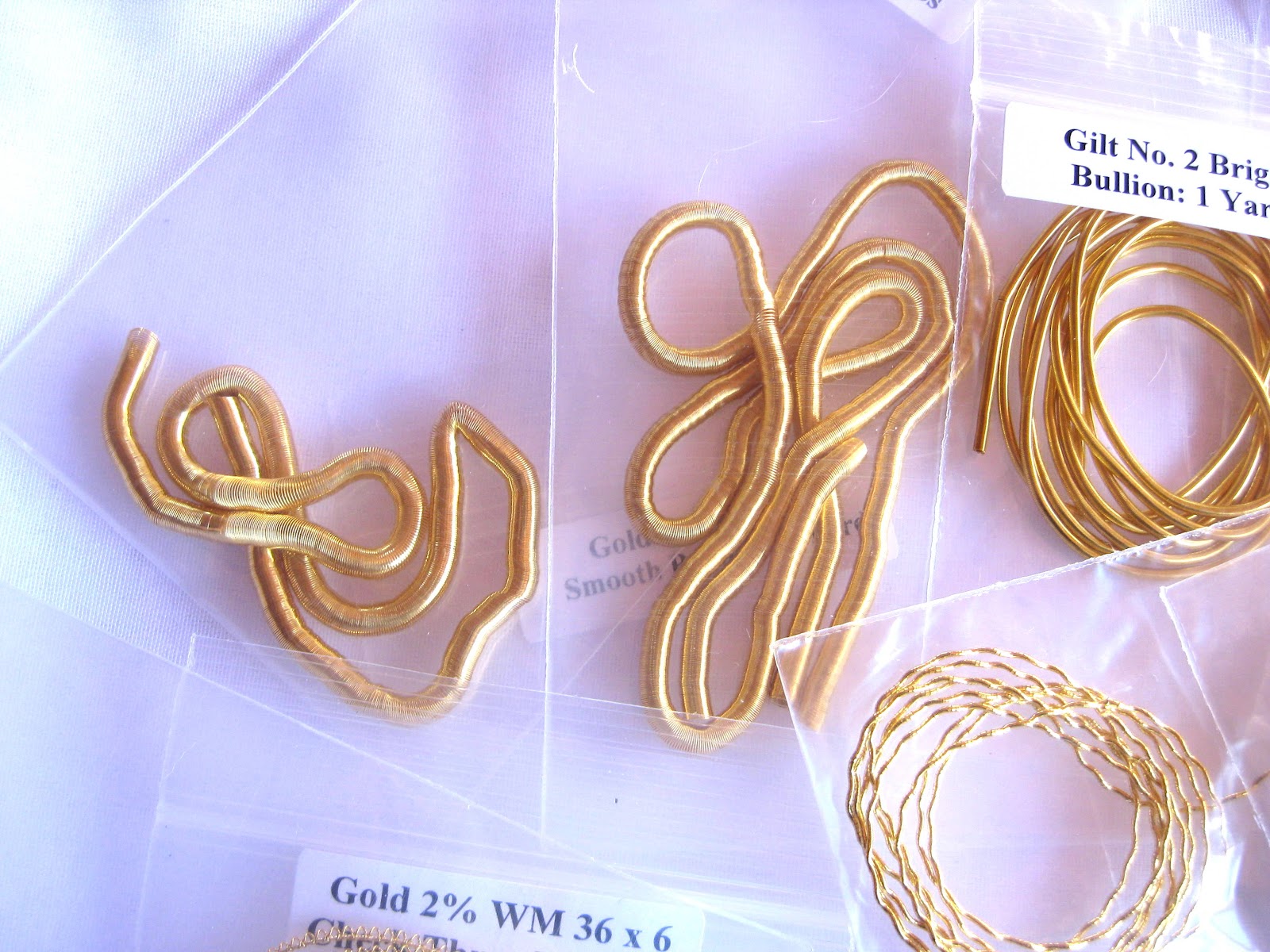 Silk and Colour: Gold Threads!