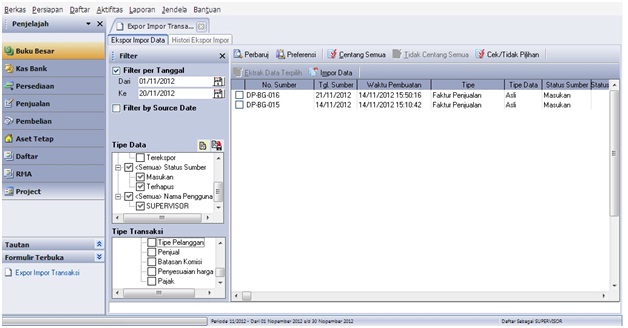 PROGRAM AKUNTANSI ACCURATE: Cara impor transaksi dari database cabang ...