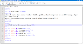 HTML List Tags:Ordered and Unordered lists style using CSS