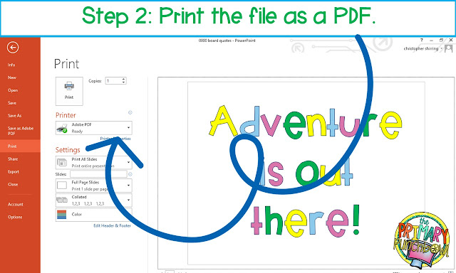 Print Your Own Posters! - The Primary Punchbowl