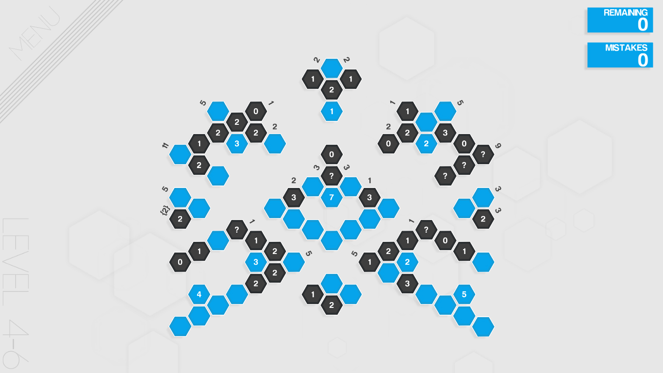 Hexcells Infinite - Level 4 Solutions