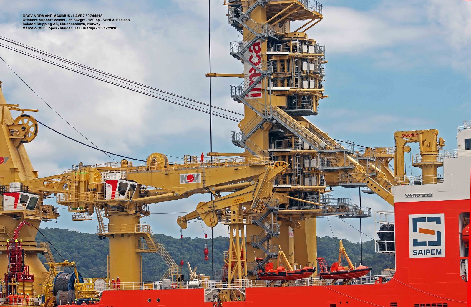Santos Shiplovers: OCSV Normand Maximus / LAVR7 - Leaving Santos, bound ...