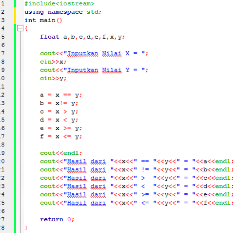 NadiaOboey: Operator dan Operand pada C++