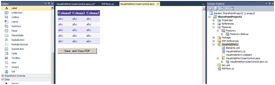 SharePoint: Print DataTable to PDF using Migradoc and PDFSHARP